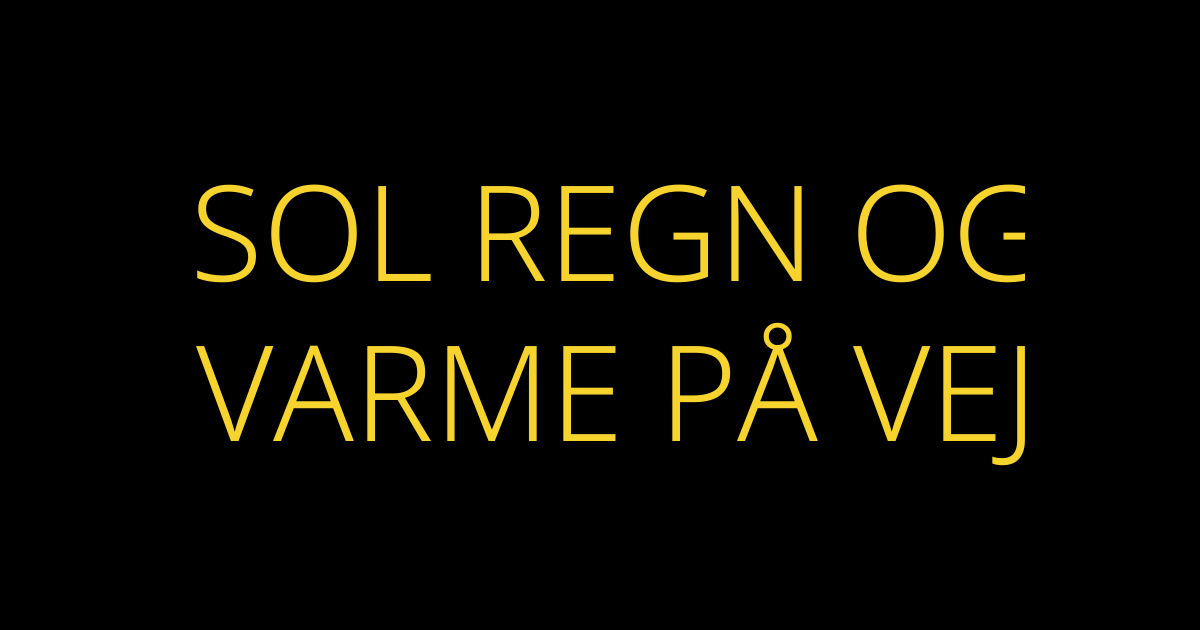 Sol, regn og varme på vej - vejrudsigt for mandag den 11. august 2025